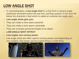 Angle of shots | PPSX | Photography | Arts and Crafts