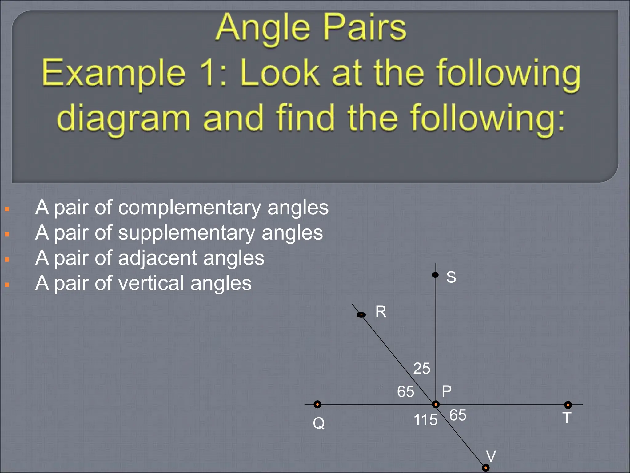 ANGLE PAIRS LESSON IN GRADE 7 THIRD QUARTER MATHEMATICS | PPTX