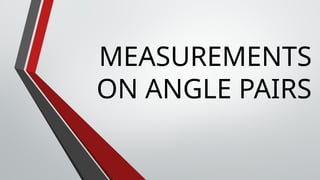 Geometry: Angle Pairs Topic Grade 7 Class | PPTX