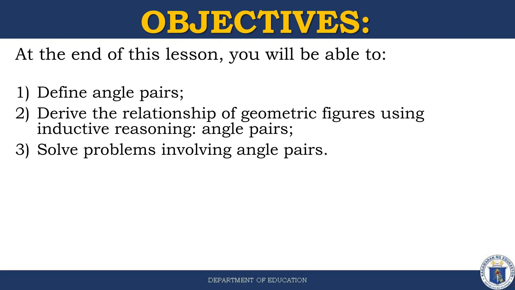 Angle Pairs - Quarter 2 Grade 7 Mathematics.pptx