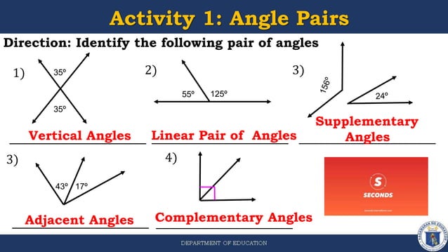 Angle Pairs - Quarter 2 Grade 7 Mathematics.pptx | Physics | Science