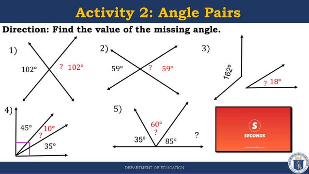 Angle Pairs - Quarter 2 Grade 7 Mathematics.pptx | Physics | Science