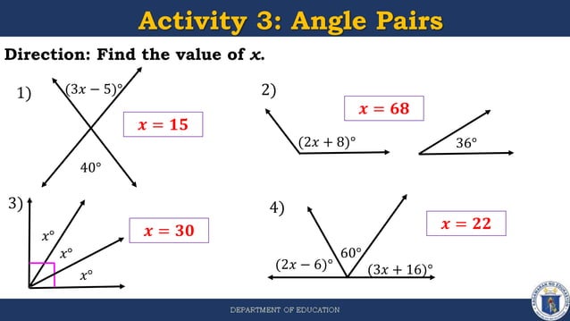 Angle Pairs - Quarter 2 Grade 7 Mathematics.pptx | Physics | Science