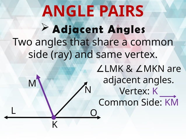 Determine the Relationship Between Two Angles - Grade 7 Mathematics | PPTX