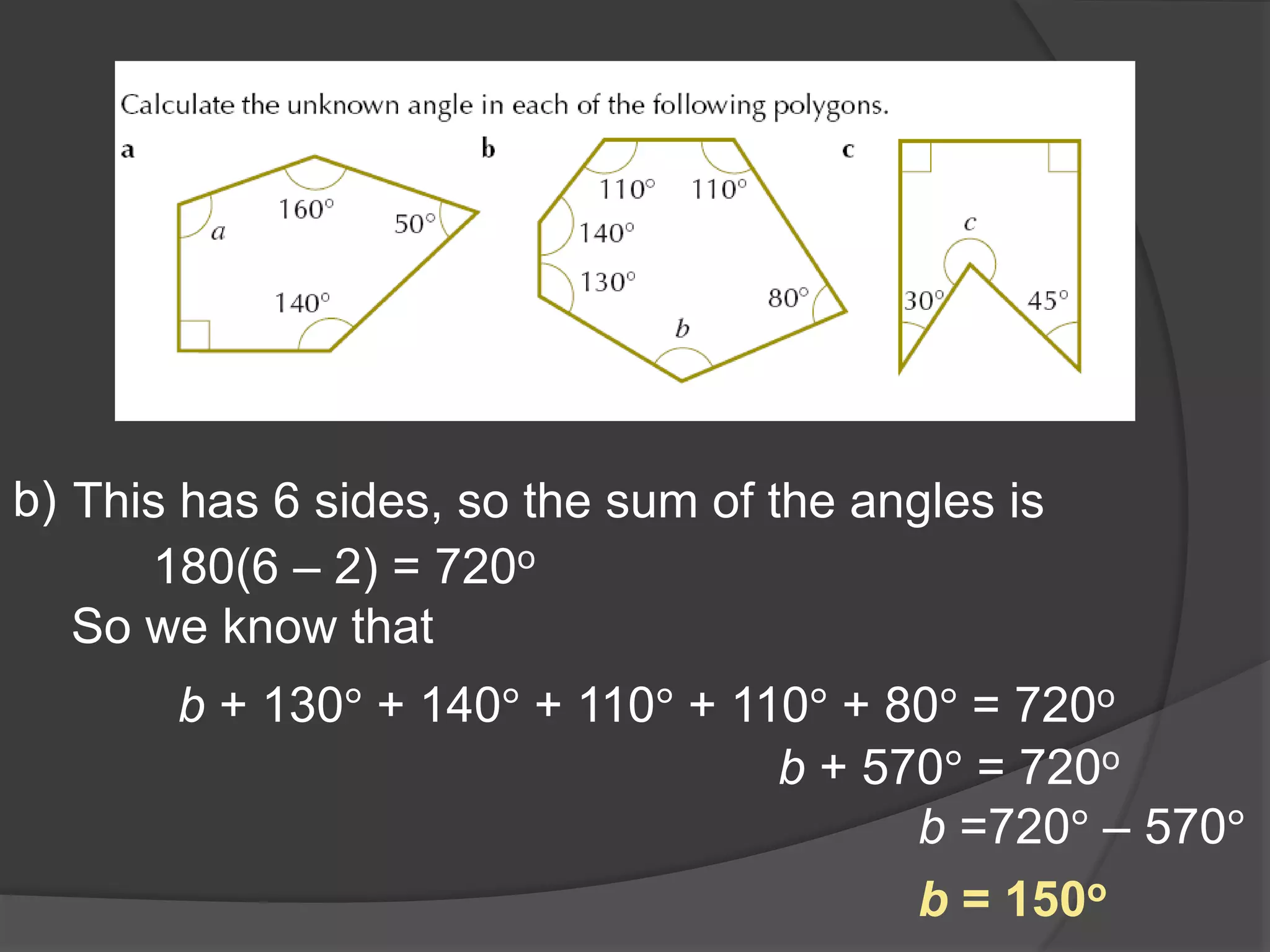 Angle properties of polygons part 2 | PPTX