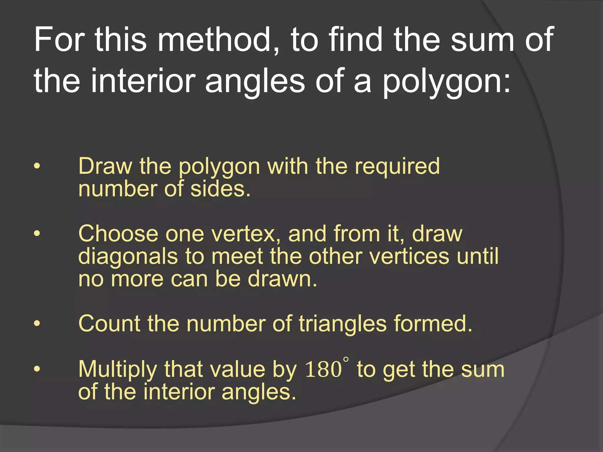 Angle properties of polygons part 2 | PPTX