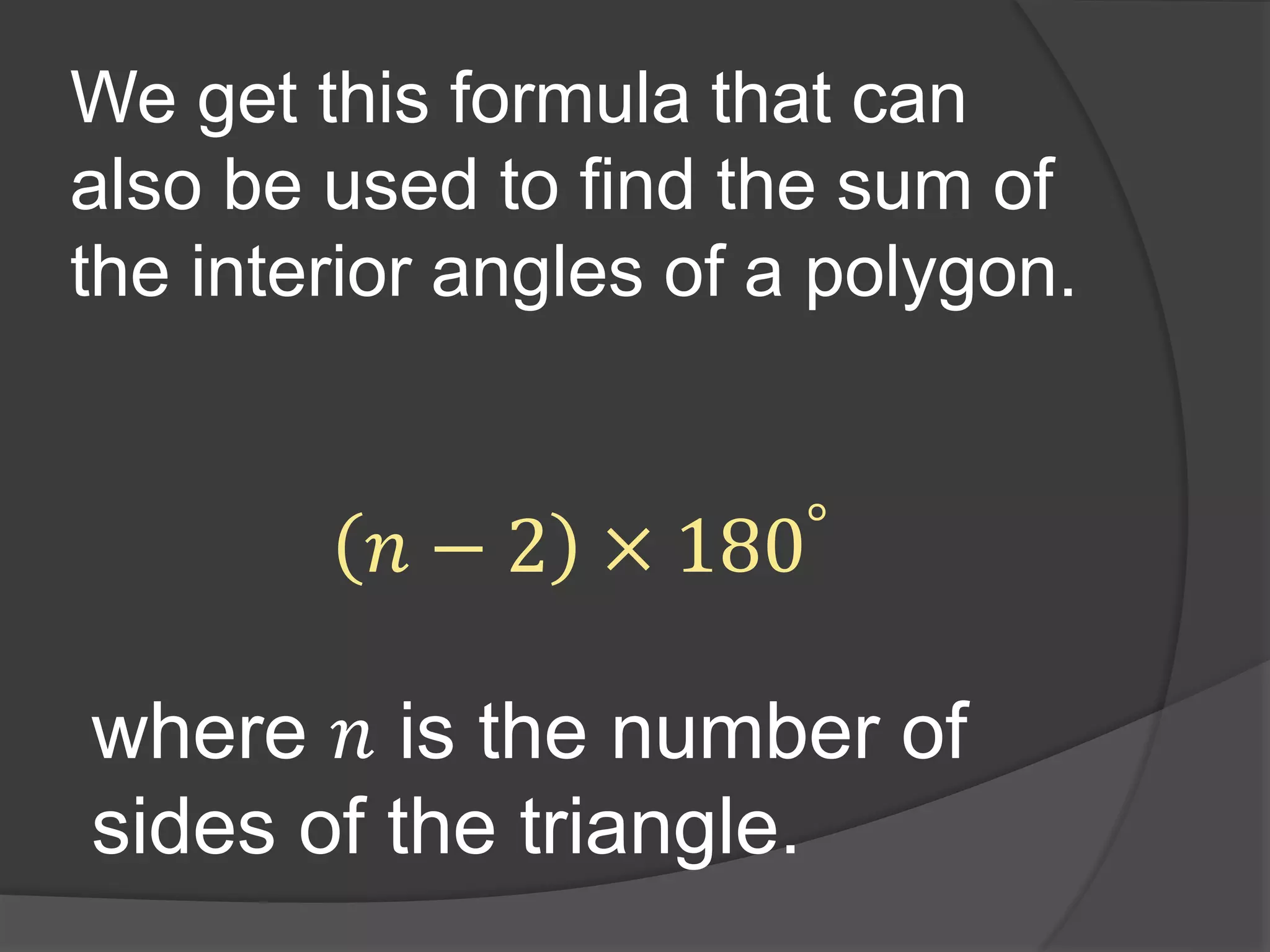 Angle properties of polygons part 2 | PPTX