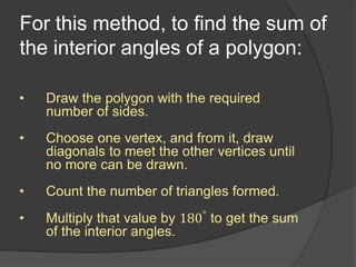Angle properties of polygons part 2 | PPT