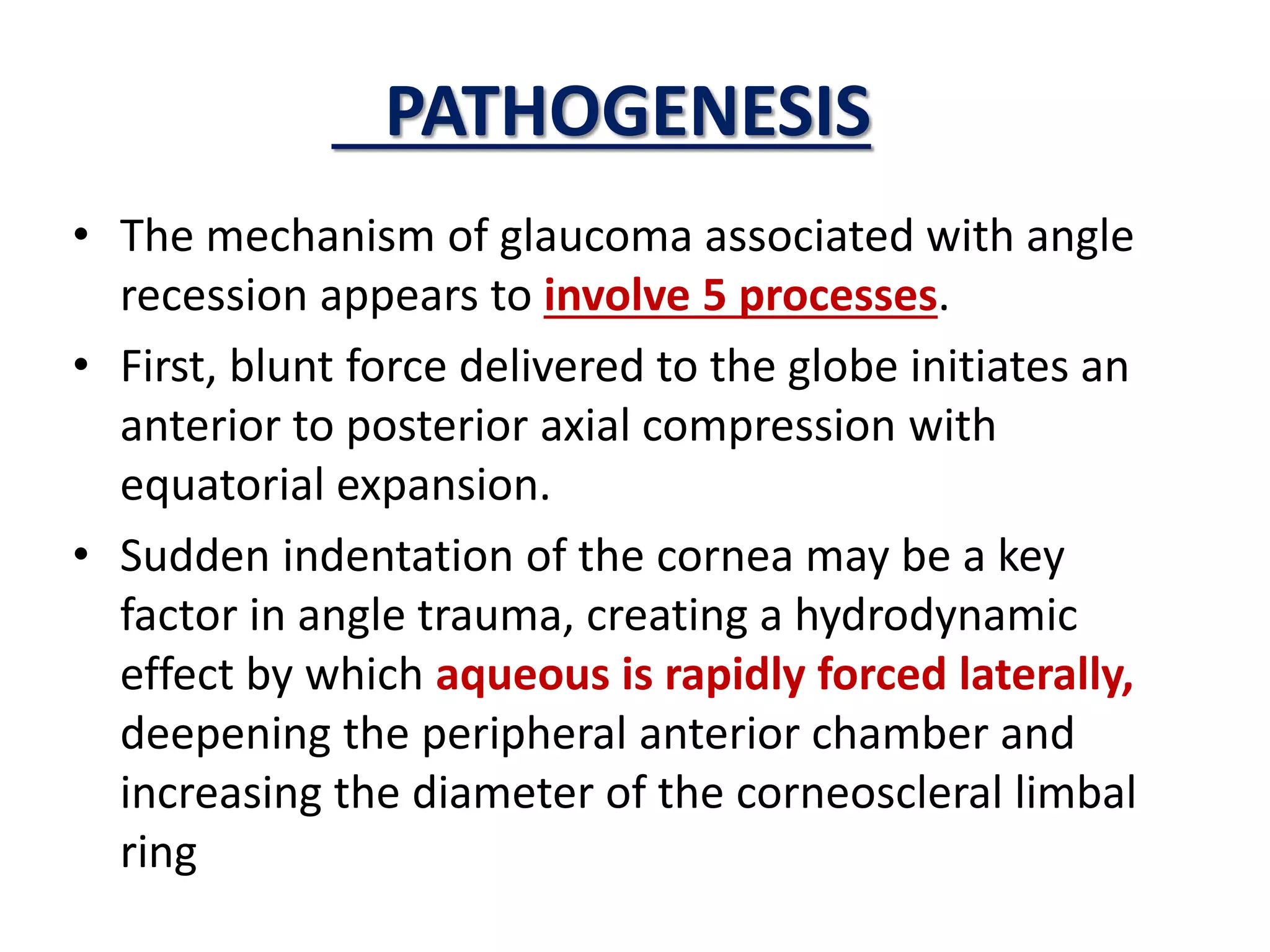 Angle recession glaucoma | PPTX