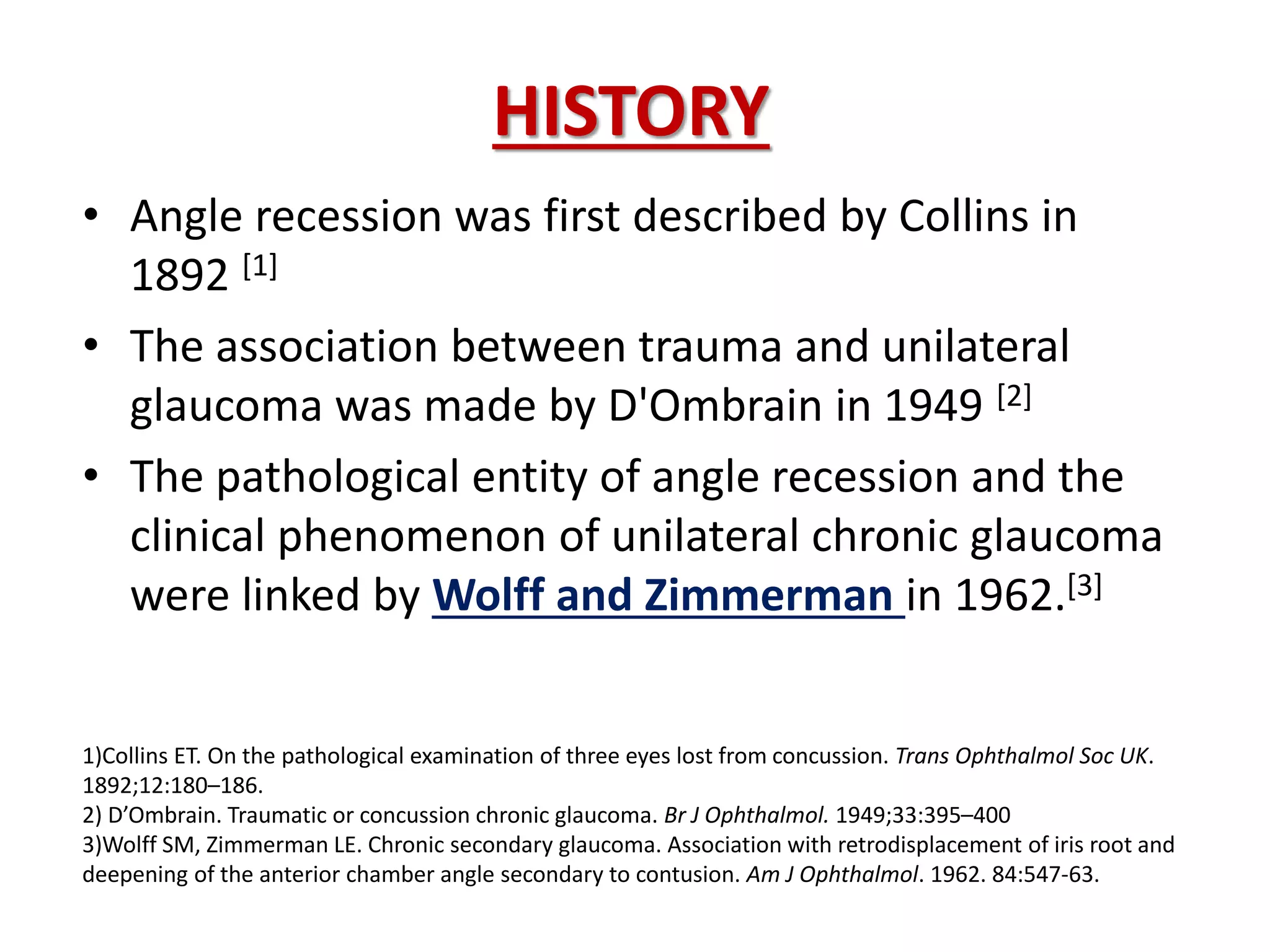 Angle recession glaucoma | PPTX