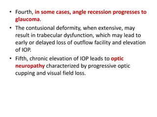 Angle recession glaucoma | PPTX