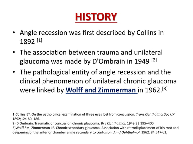 Angle recession glaucoma | PPTX
