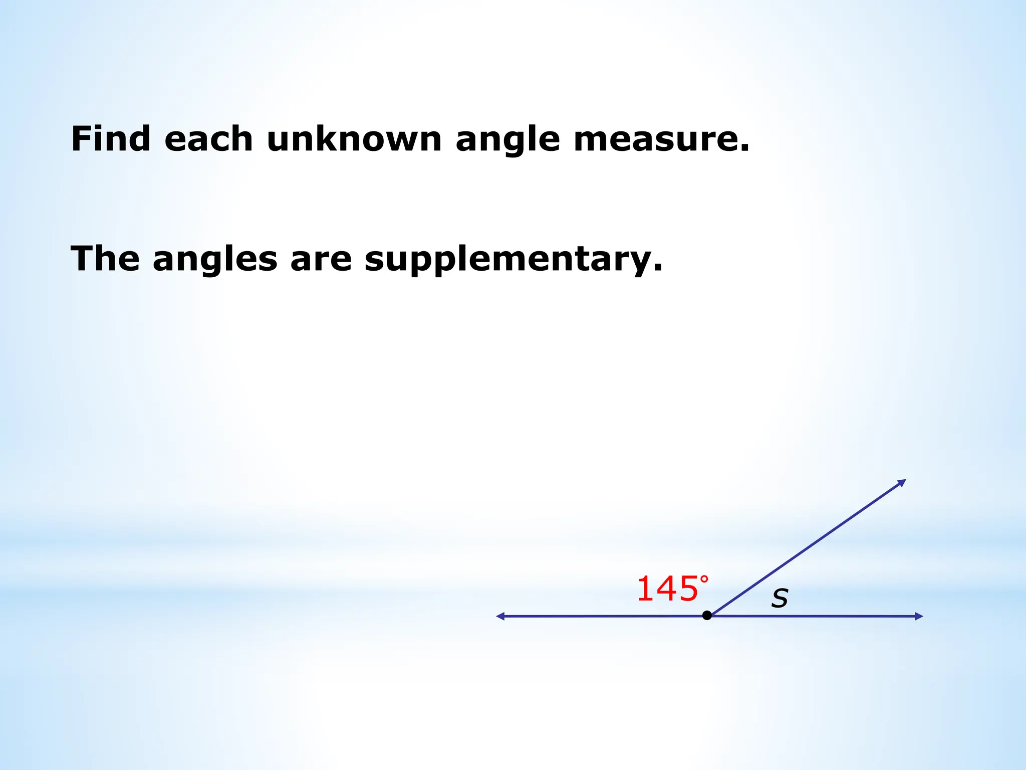 Angles and Angle Relationships - Complementary and Supplementary Angles ...