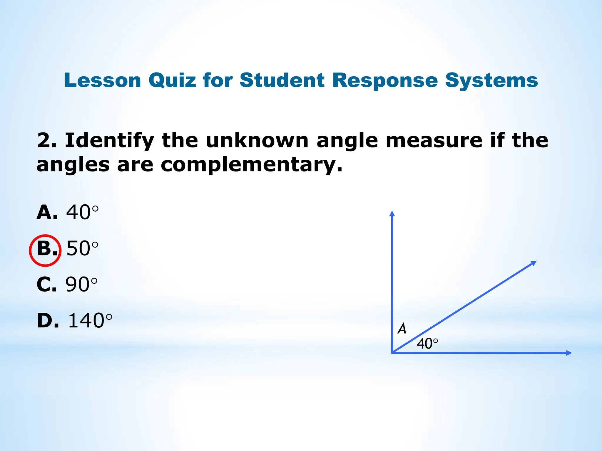 Angles and Angle Relationships - Complementary and Supplementary Angles ...