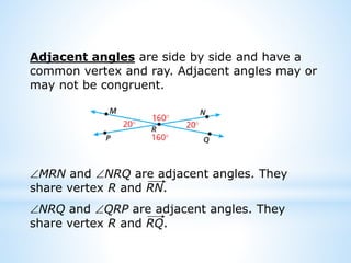 Angles and Angle Relationships - Complementary and Supplementary Angles ...