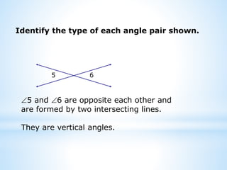 Angles and Angle Relationships - Complementary and Supplementary Angles ...
