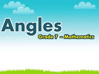 Mathematics Angles Background Powerpoint