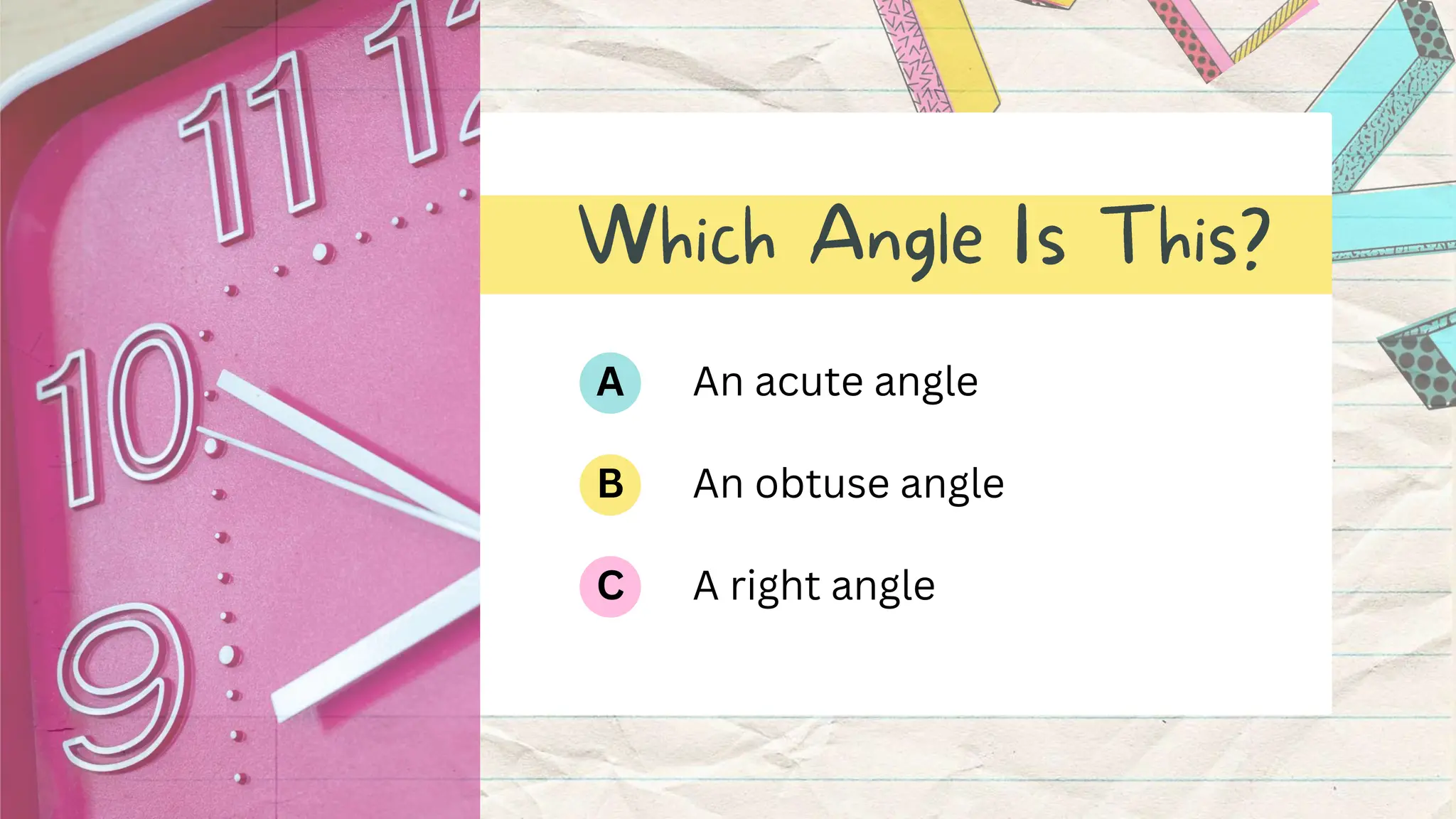 Introduction of Different kinds of Angles in Grade 7 | PPTX