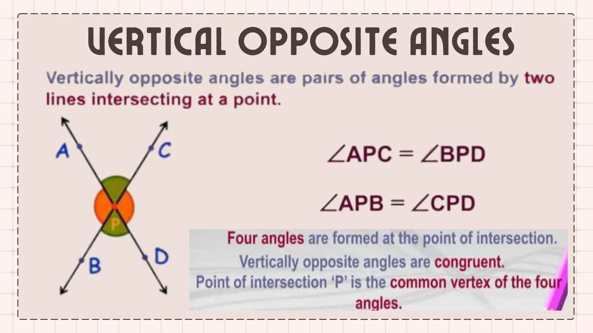 Introduction of Different kinds of Angles in Grade 7 | PPTX