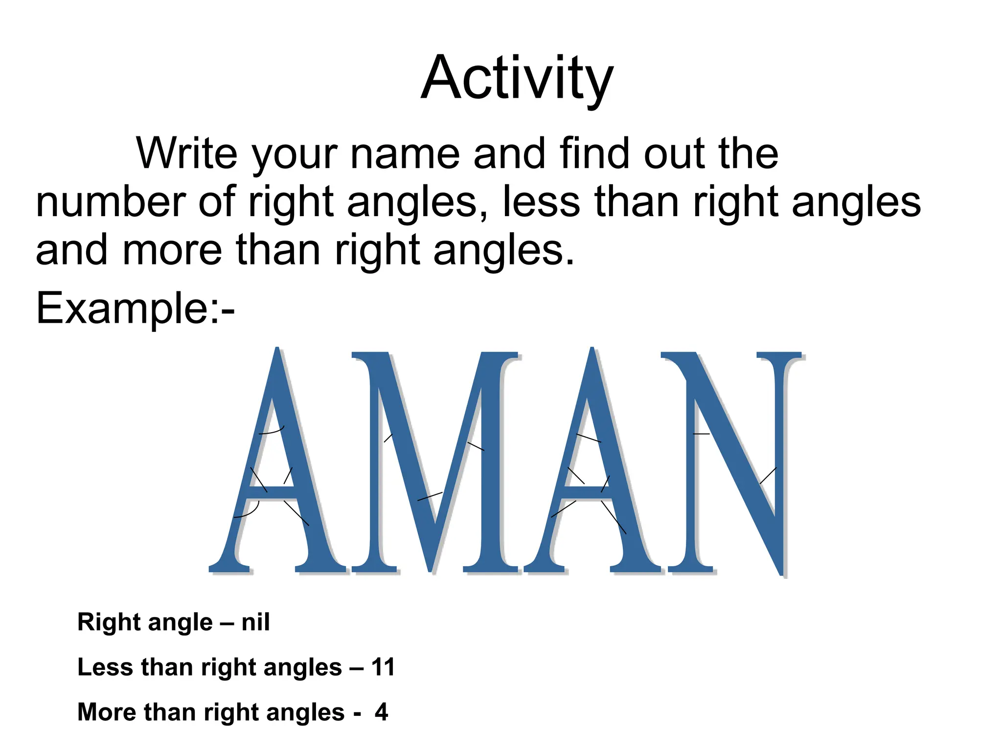 ANGLES- OPEN AND CLOSED SHAPES ALONG WITH ANGLES | PPT
