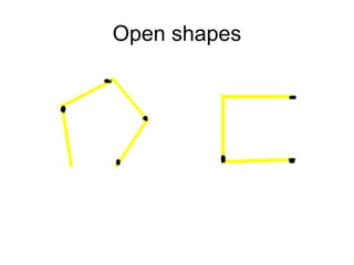 ANGLES- OPEN AND CLOSED SHAPES ALONG WITH ANGLES | PPT