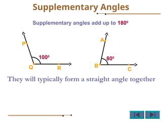Angles.ppt and their classification ,,,, | PPT
