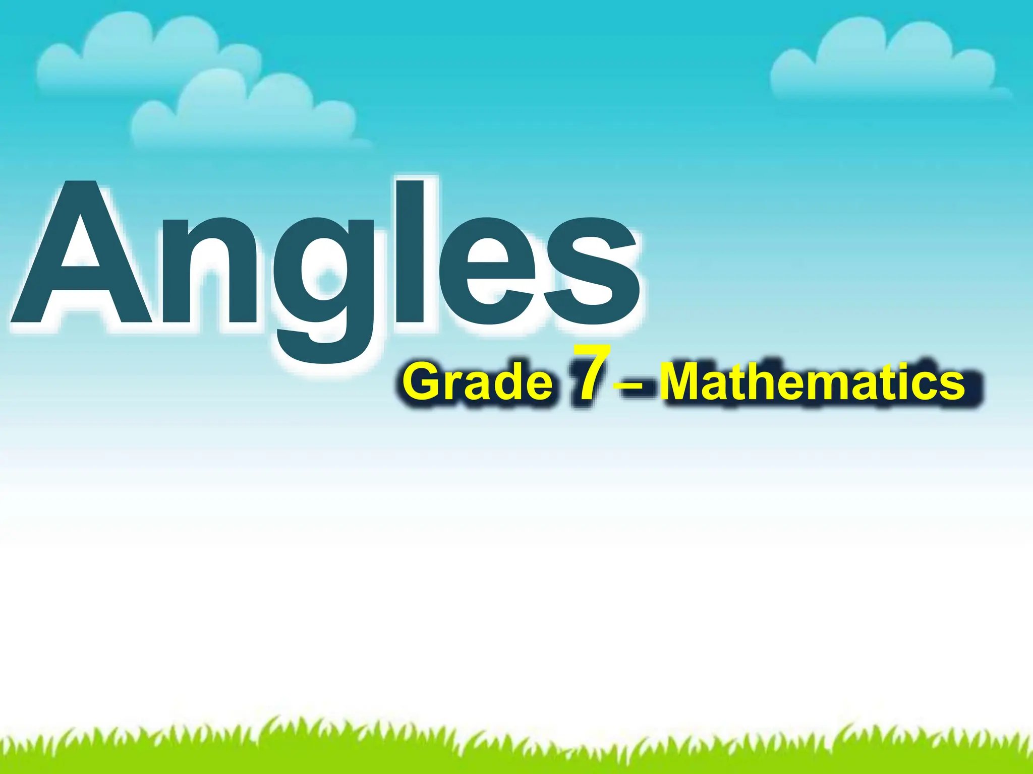 angles 7TH GRADE.pptx msth exercises and book | PPT
