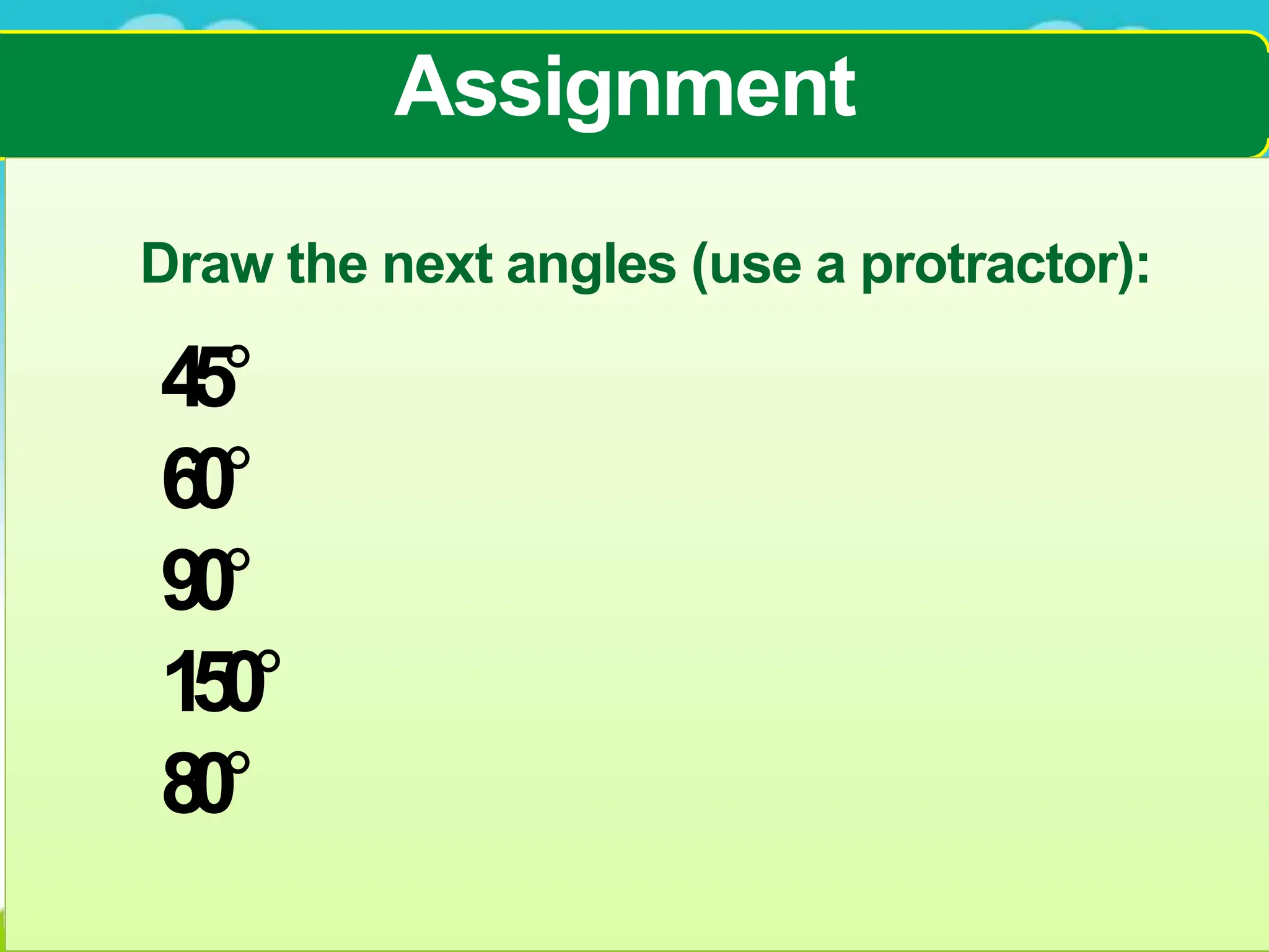 angles 7TH GRADE.pptx msth exercises and book | PPT