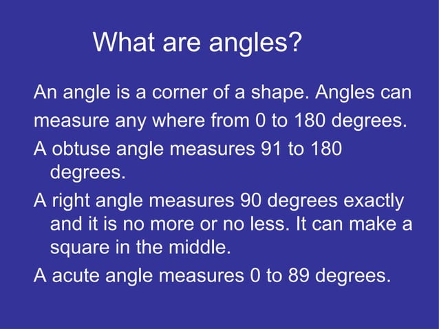Angles and degrees.ppt mrs.miller | PPT