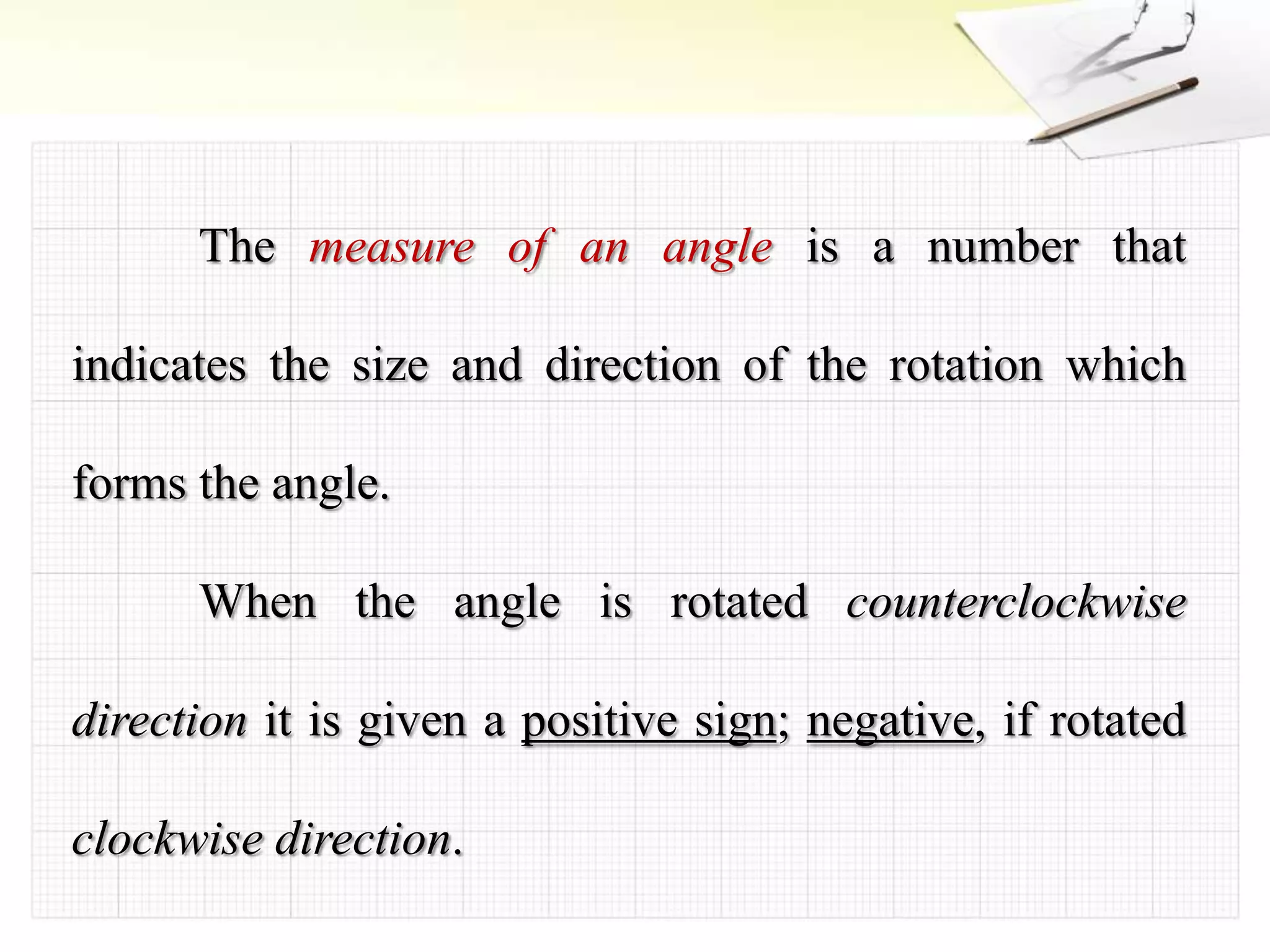 Angles and Measures | PPTX