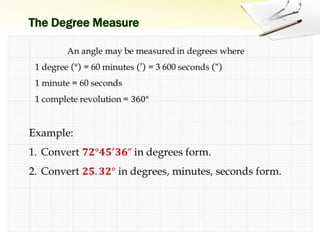 Angles and Measures | PPTX