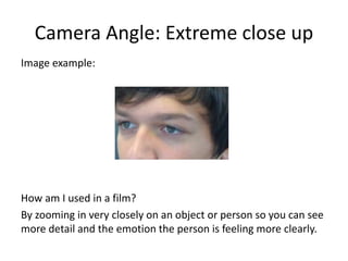 Angles and Movements (Amended) | PPTX