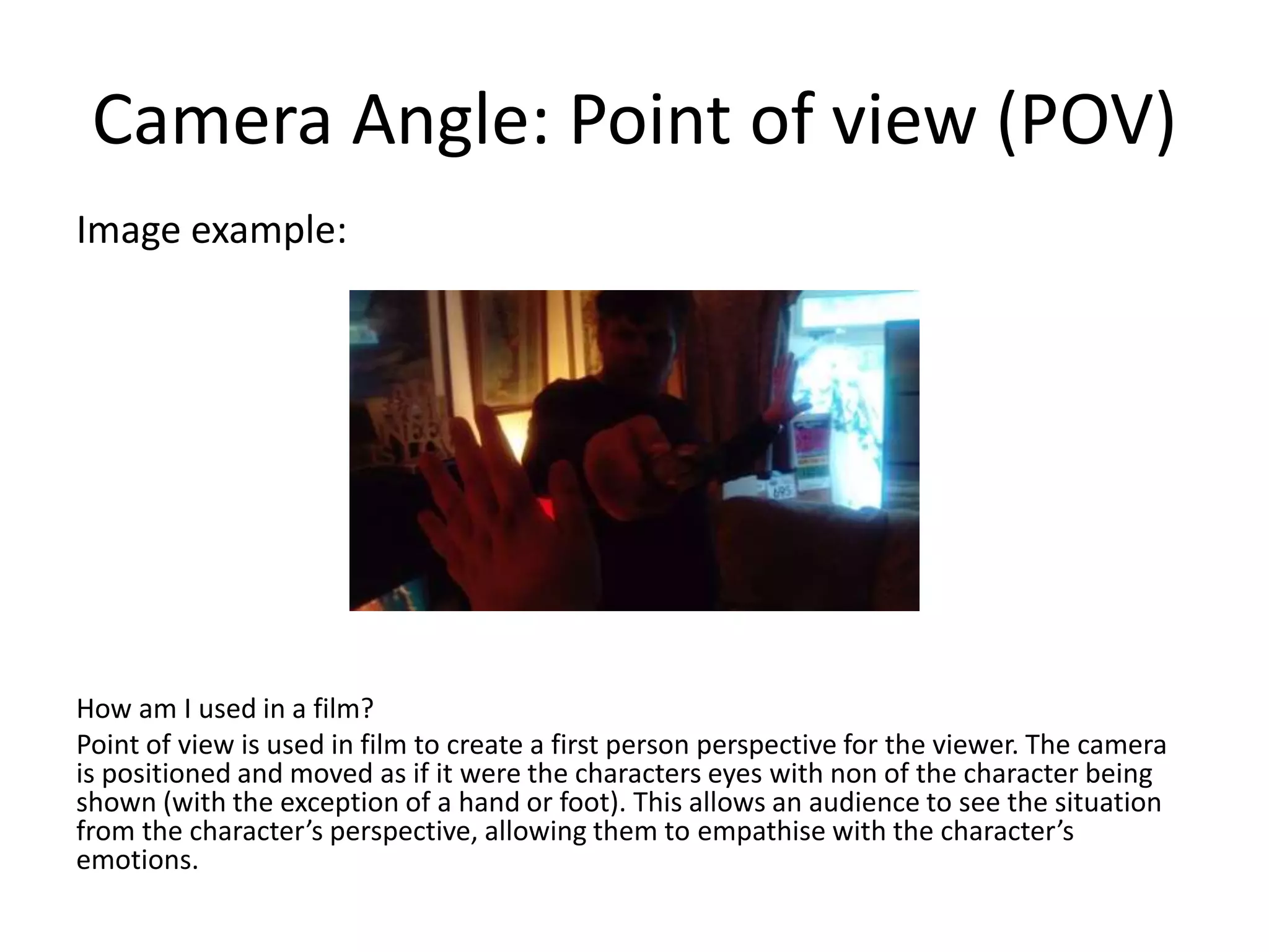 Types Of Camera Angles | PPTX