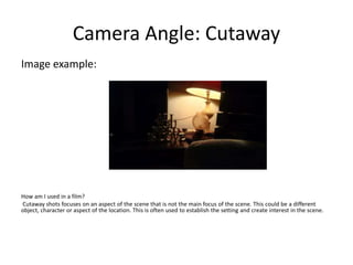 Types Of Camera Angles | PPTX