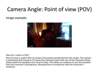 Types Of Camera Angles | PPTX