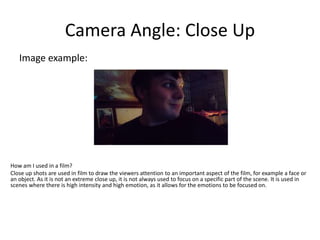 Types Of Camera Angles | PPTX