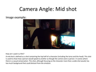 Types Of Camera Angles | PPTX