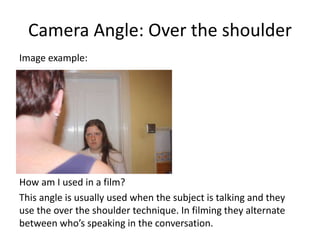 Angles and Movements Media Work | PPT