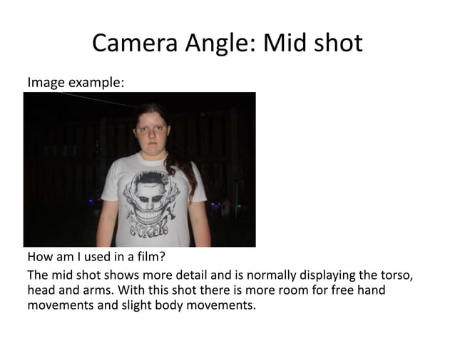 Angles and Movements Media Work | PPT
