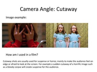 Camera Angles and movements | PPTX | Photography | Arts and Crafts