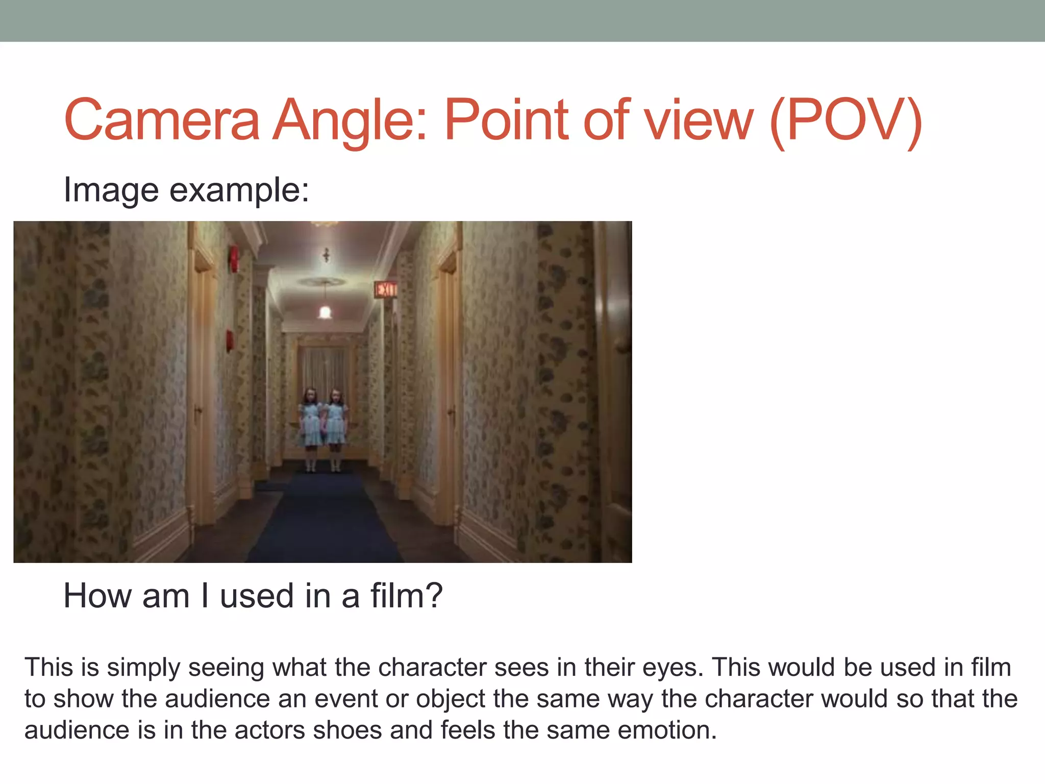 Camera Angles and Movements | PPTX | Photography | Arts and Crafts