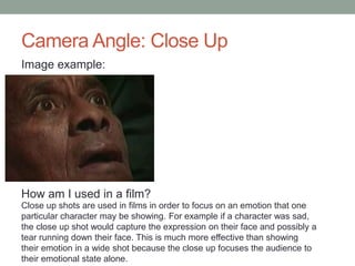 Camera Angles and Movements | PPTX | Photography | Arts and Crafts