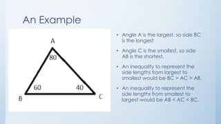 Angles and sides of a triangle | PPT