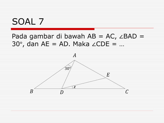 Sisi dan Sudut Segitiga | PPTX