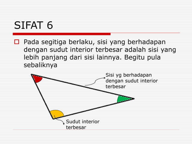 Sisi dan Sudut Segitiga | PPTX