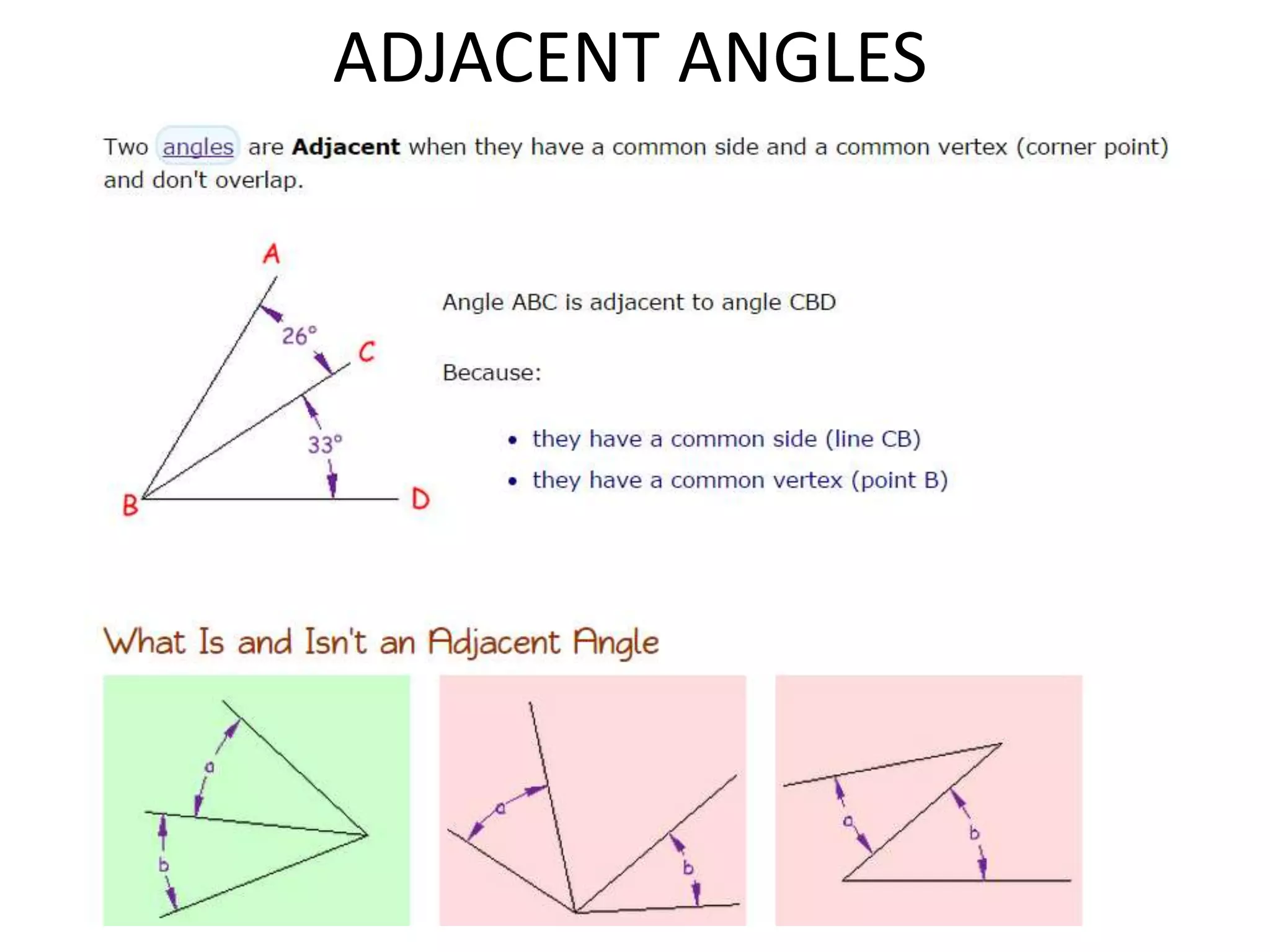 Angles and triangles ppt for class | PPT
