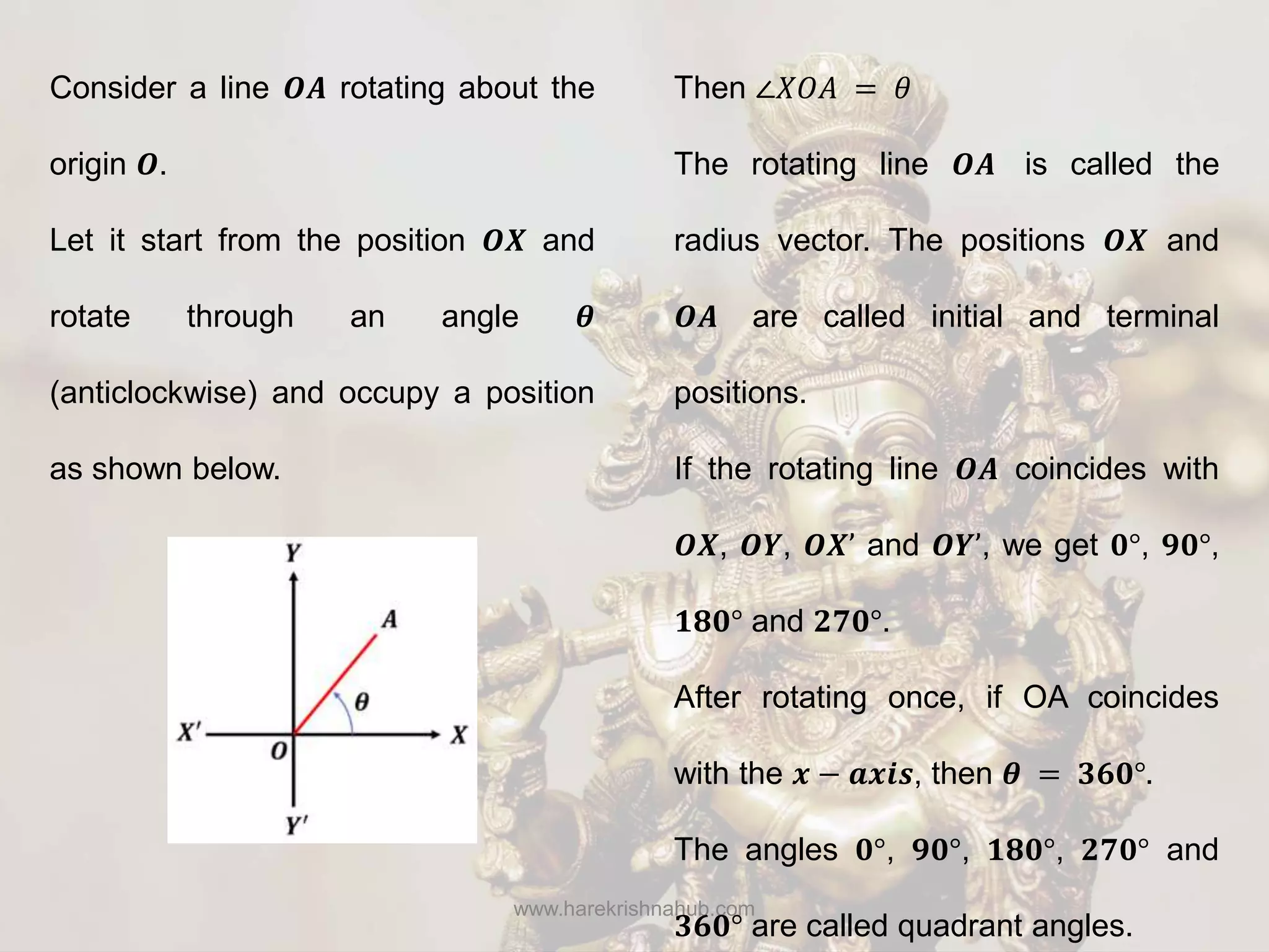 Angles and units of angular measurements | PPTX | Physics | Science