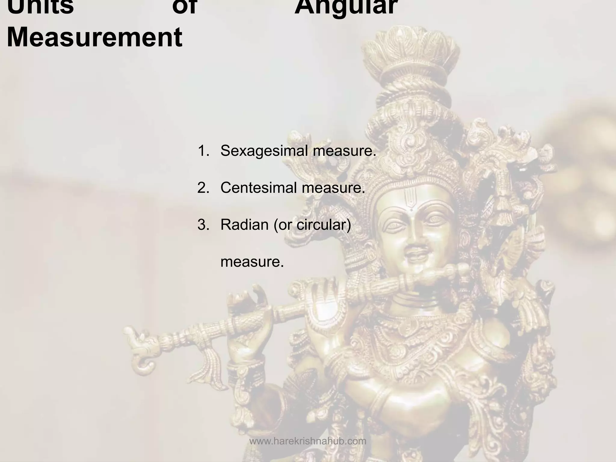Angles and units of angular measurements | PPTX | Physics | Science