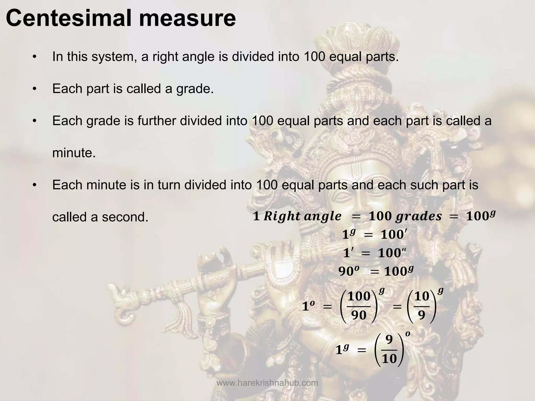 Angles and units of angular measurements | PPTX