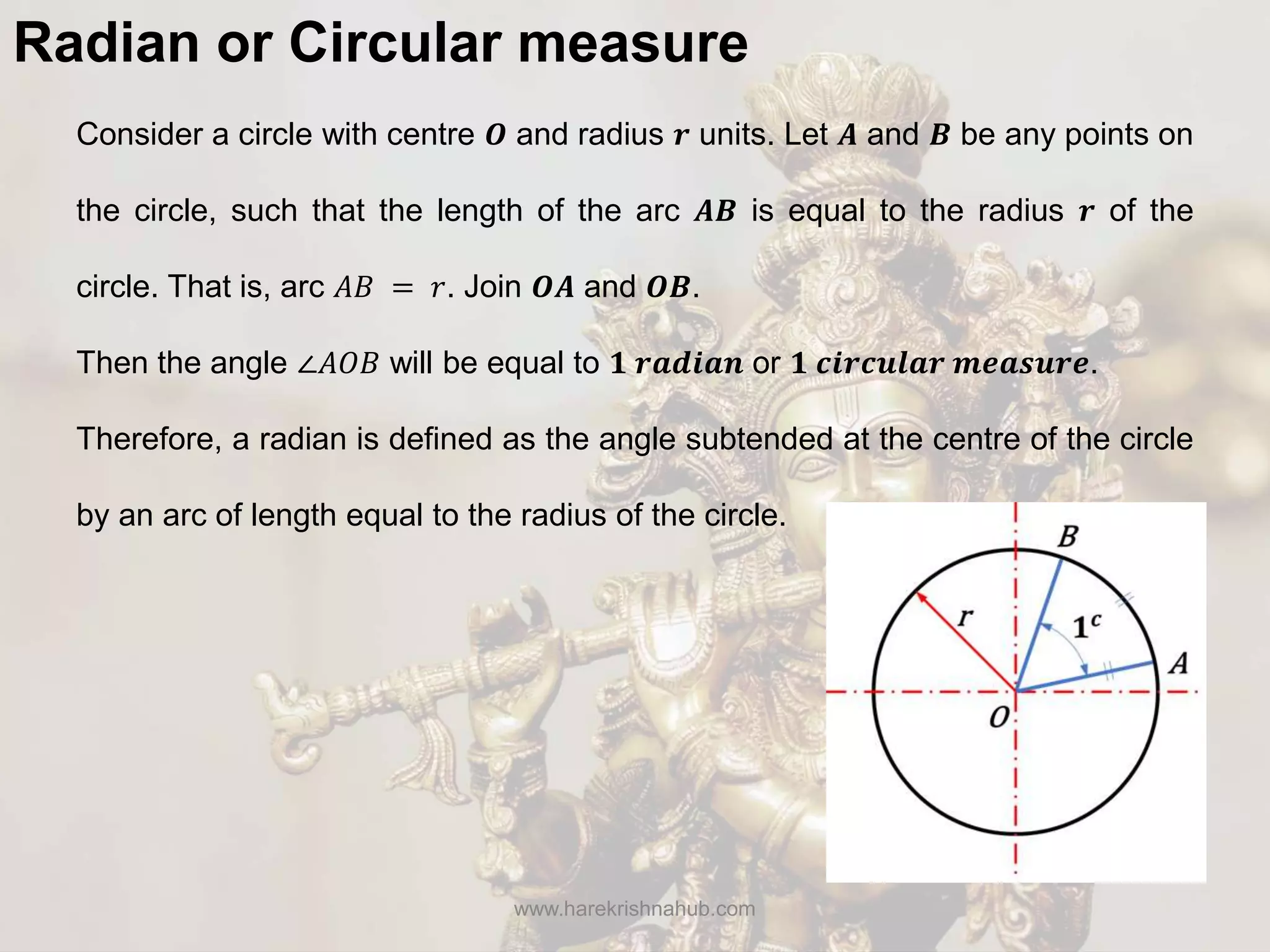 Angles and units of angular measurements | PPTX
